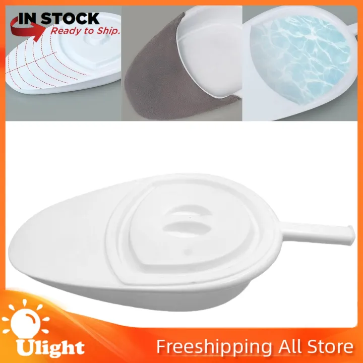 Ulight Portable Bedpan, Durable Firm Clean, with Cover and Handle ...
