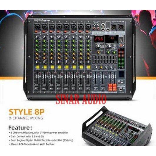 Power Mixer 8 Channel Hardwell Style 8P Style8p Original | Lazada Indonesia