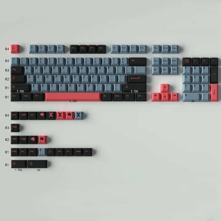 GMK 8008 Keycap 130 Keys Cherry Profile PBT Five-Sided Sublimation ...