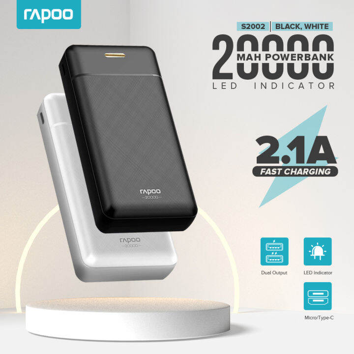 Rapoo S2002 Powerbank 20000mah High Quality Fast Charging Powerbank ...
