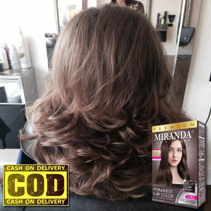 Miranda Premium Hair Color 100% BPOM MC - 17 Dark Brown - Cat Pewarna ...