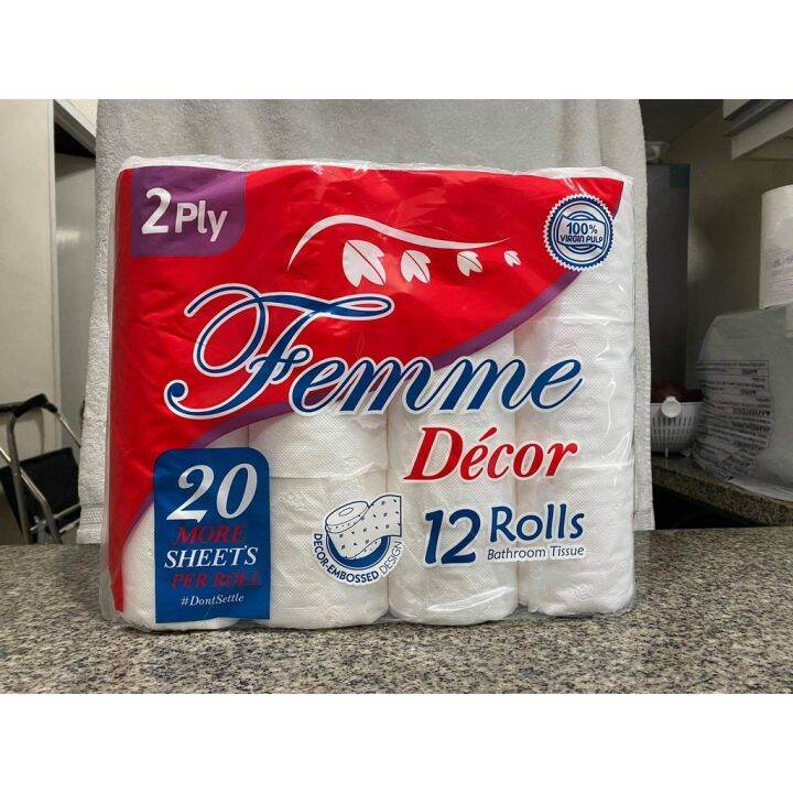 Femme Bathroom Tissue 12 Rolls 300 Sheets 2ply | Lazada PH