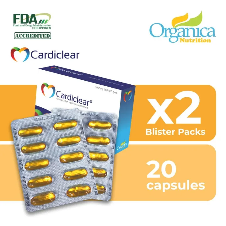Cardiclear Omega-3 Fish Oil For Lower Cholesterol and Blood Pressure ...