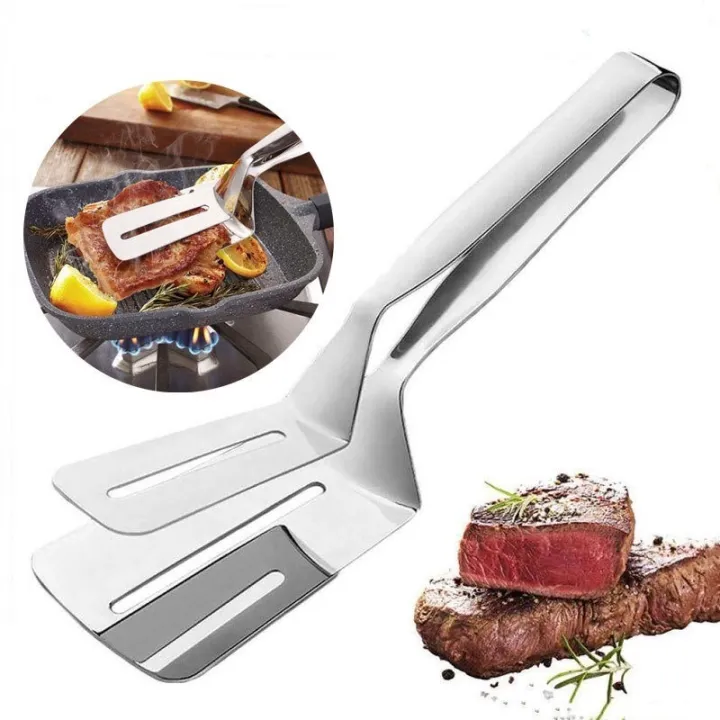 Stainless Steel Shovel Grill Tong Fried Steak Shovel Fried Fish Shovel ...