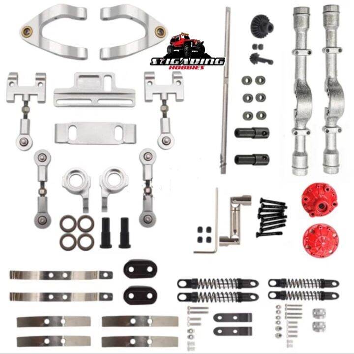 FULL UPGRADE METAL AXLE SHOCK STEERING WPL D12 SUZUKI CARRY | Lazada ...