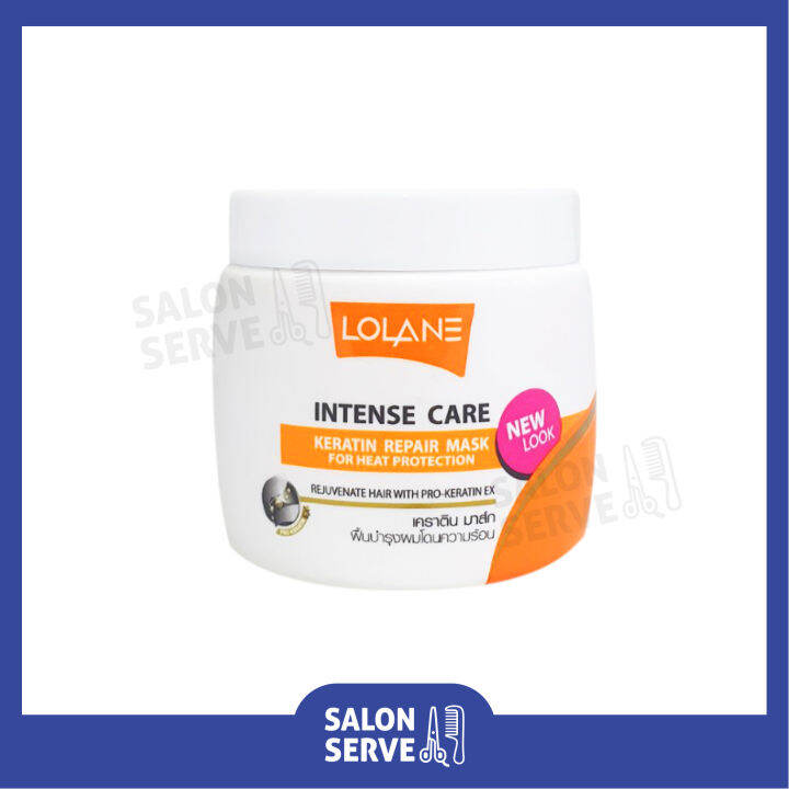 เคราติน มาส์ก สูตรผมโดนความร้อน Lolane Intense Care Keratin Repair Mask For Heat Protection 200g ...