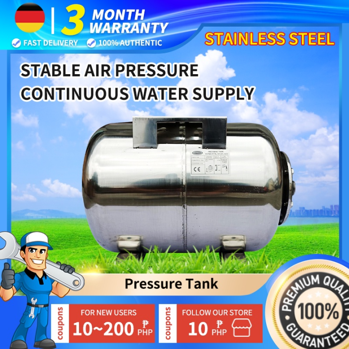 Horizontal Bladder Tank Stainless Steel Type 24HS 50HS Pressure Tank ...