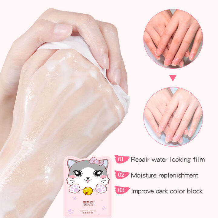 Niacinamide Hand Mask Moisturizing Hands Hydrating Hand Mask Repairing ...