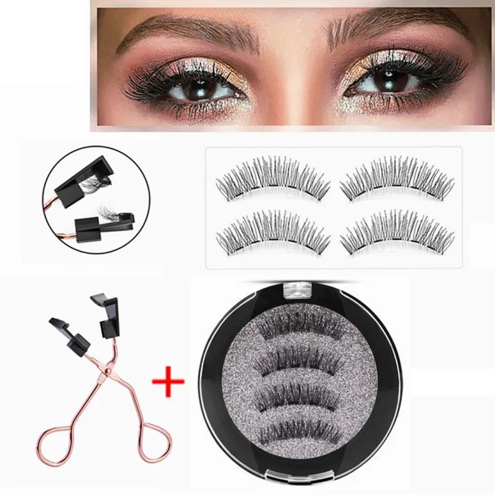 DTW ขนตางอนหนาแบบปีศาจน้อย Peralatan Rias 3มิติแบบไม่มีโฉนดใช้งานง่ายขนตาชิ้นยาวเต็มขนตาปลอม ...