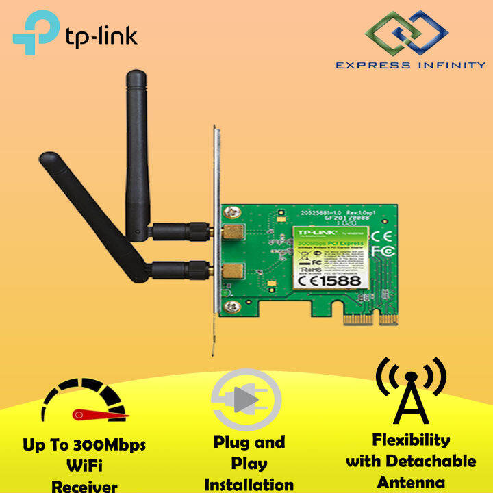 TP-LINK tplink TL-WN881ND 300Mbps Wireless N PCI Express Adapter | Lazada
