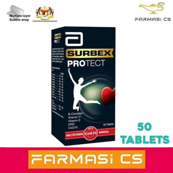 Clearance Abbott Surbex Protect 50 tablets EXP:11/2024 [ Vitamin B ...