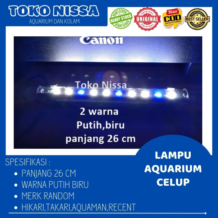 LAMPU AQUARIUM CELUP HIKARI HK-LP300-T4-LED 2 WARNA PUTIH,BIRU-TOKO ...