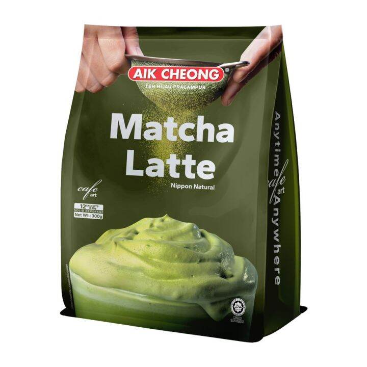 Aik Cheong Matcha Green Tea Latte Cafe Art (25g x 12 Sachets) | Lazada PH