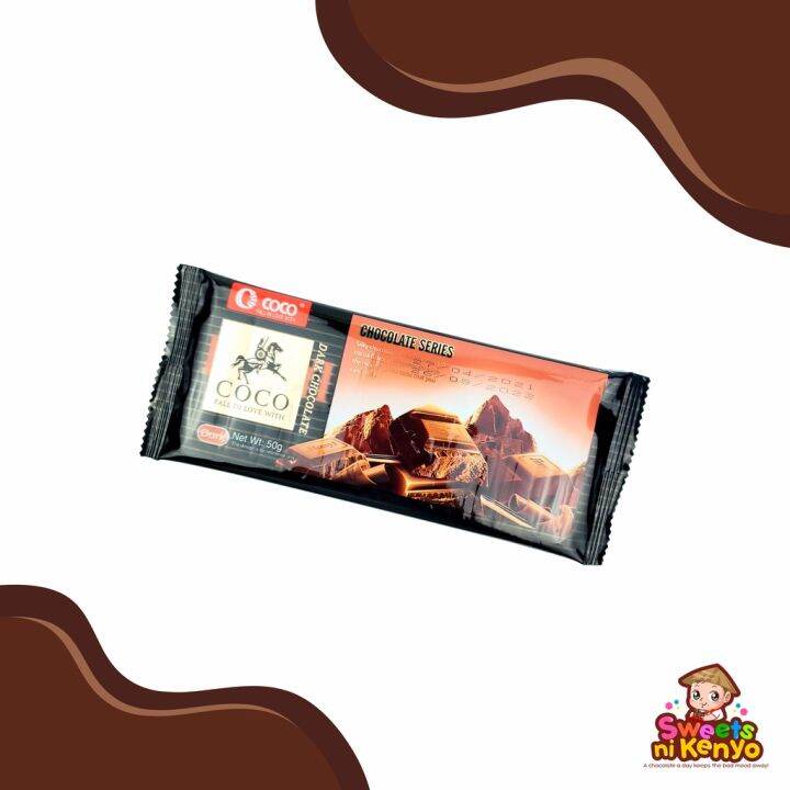 Coco Dark Chocolate Bar 50grams | Lazada PH
