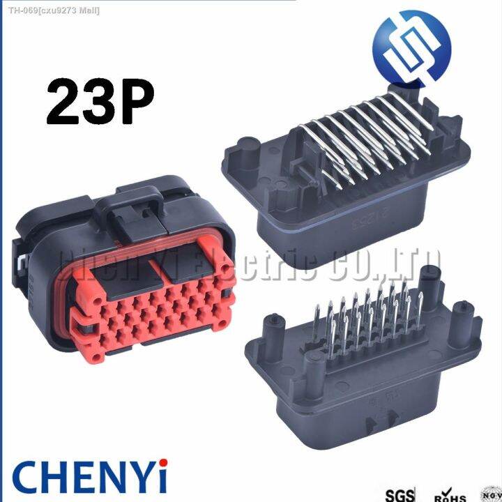 ☎ 1 set 23 Pin/way Tyco AMP male female waterproof ECU Connector ...