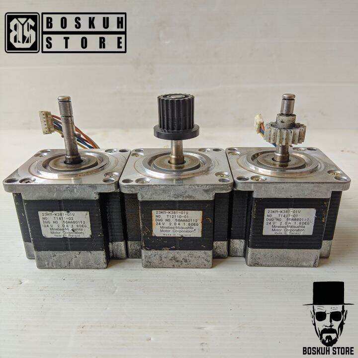 Stepper Motor Minebea 1.8°DEG 24V 2.0A Type: 23KM-K381-01V 6Wire | Lazada Indonesia