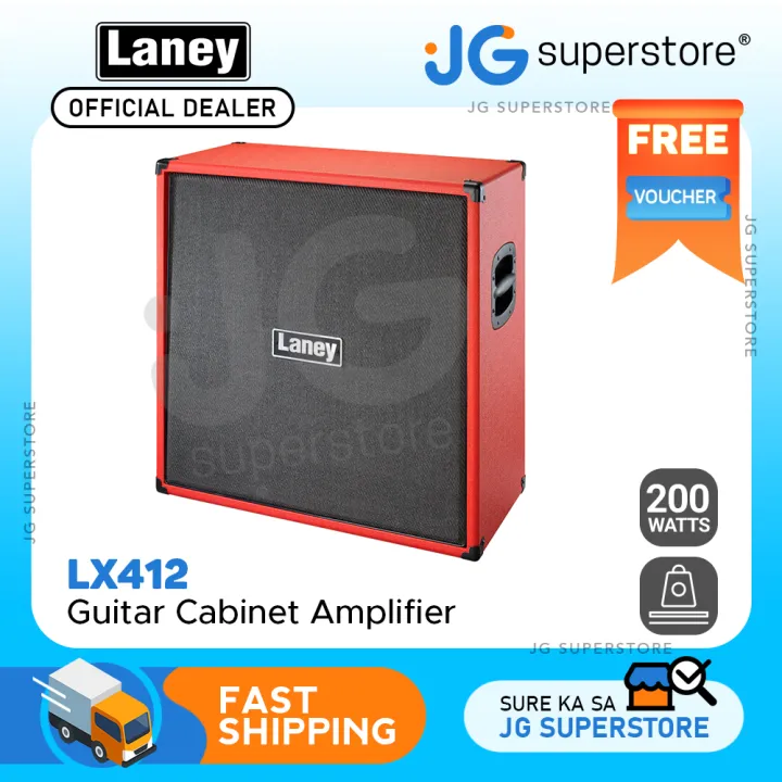 Laney LX412 200W Guitar Cabinet Amplifier with 4 x 12” Custom Drivers ...