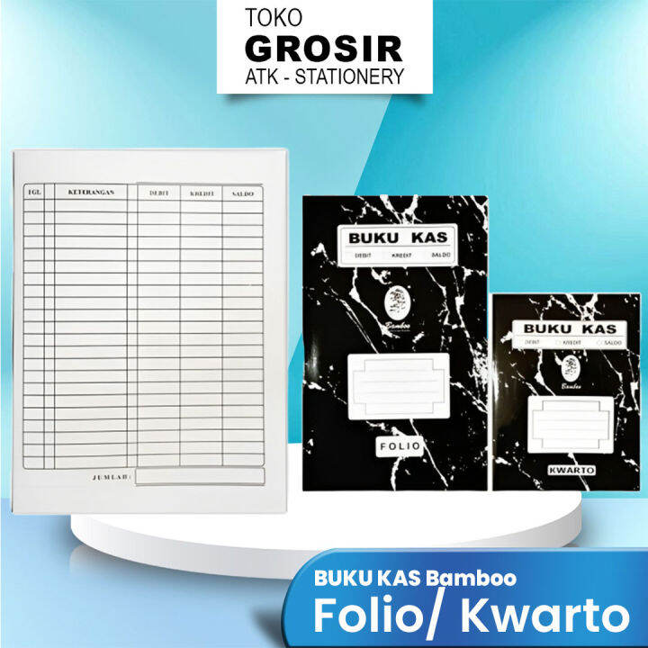 Buku Kas/ Keuangan/ Akutansi Debit Kredit Saldo Bamboo | Lazada Indonesia