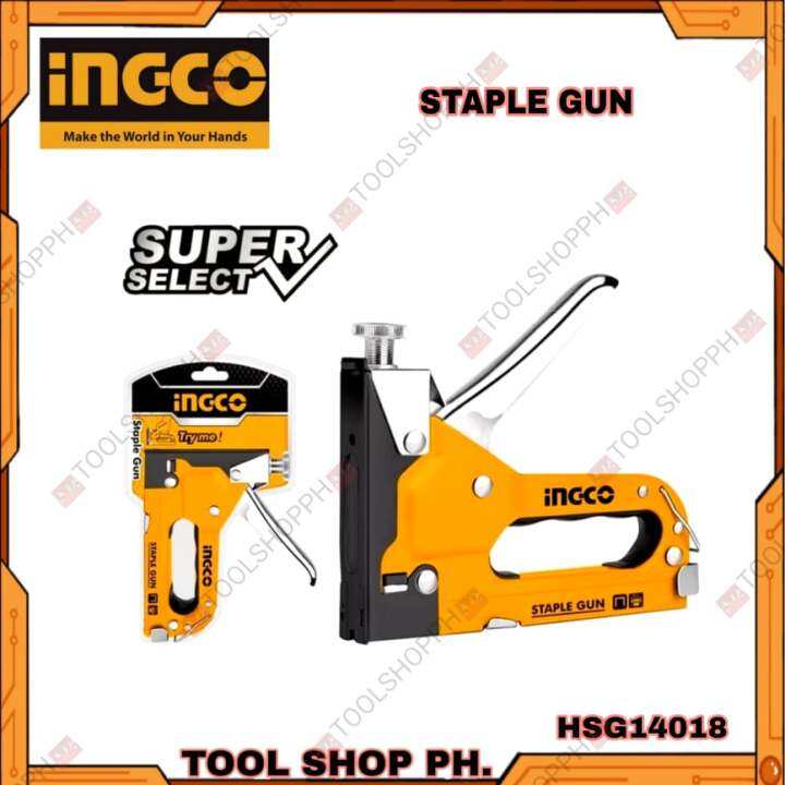 INGCO Stapler Staple Gun Tacker Super Select HSG14018 | Lazada PH