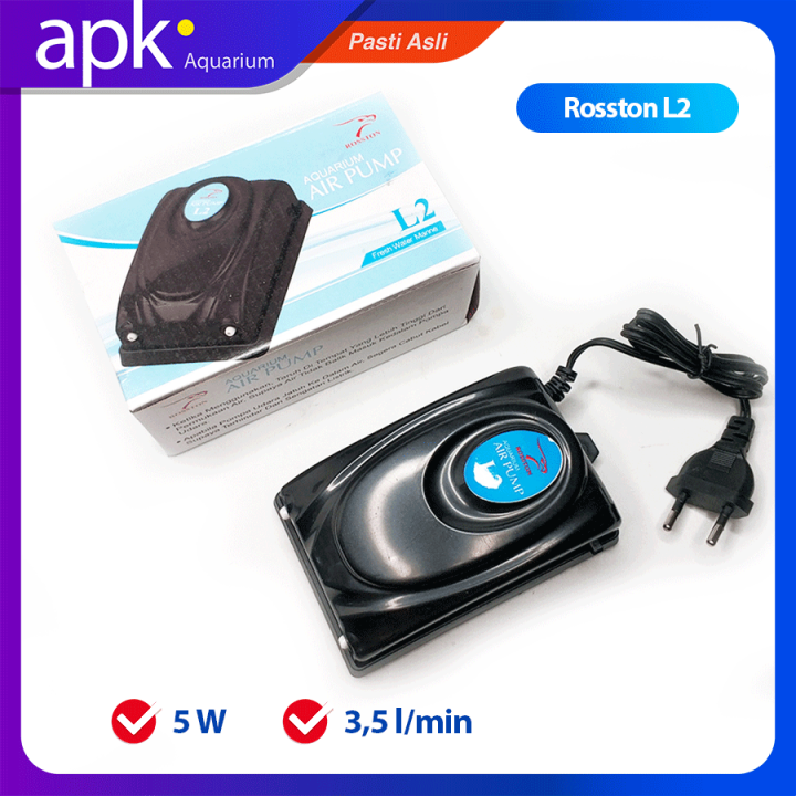 Pompa Udara Aerator Aquarium 2 Lubang Rosston L2 Original | Lazada ...