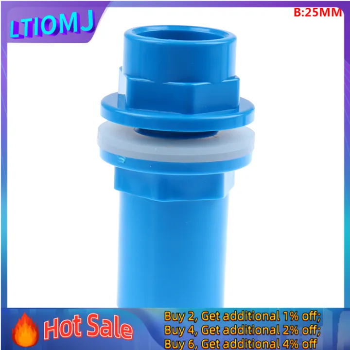 20-50mm PVC Pipe Connector Thicken Fish Tank Drainage Connector Garden ...