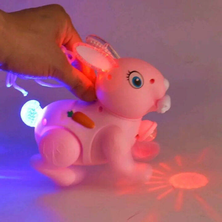 Mainan Anak ROBOT RABBIT B/O Mainan Kelinci Loncat Lampu Dan Musik ...