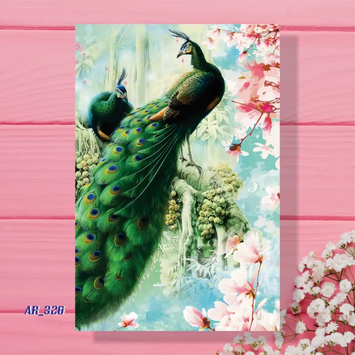 Poster Kayu Motif Burung Merak / Quotes Hiasan Dinding / Dekorasi Rumah ...