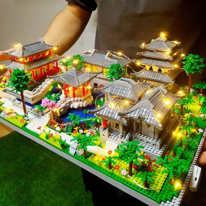 HBESTY City Architecture Lezi Building Blocks Chinese Traditional ...
