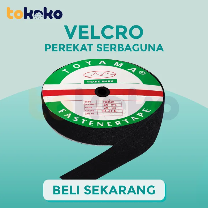 Velcro Perekat Serbaguna per meter Hitam dan Putih | Lazada Indonesia