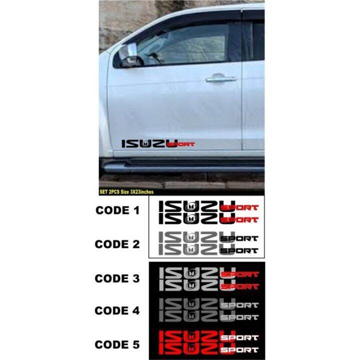 Isuzu Car Sticker for doors dmax/crosswind/mux | Lazada PH