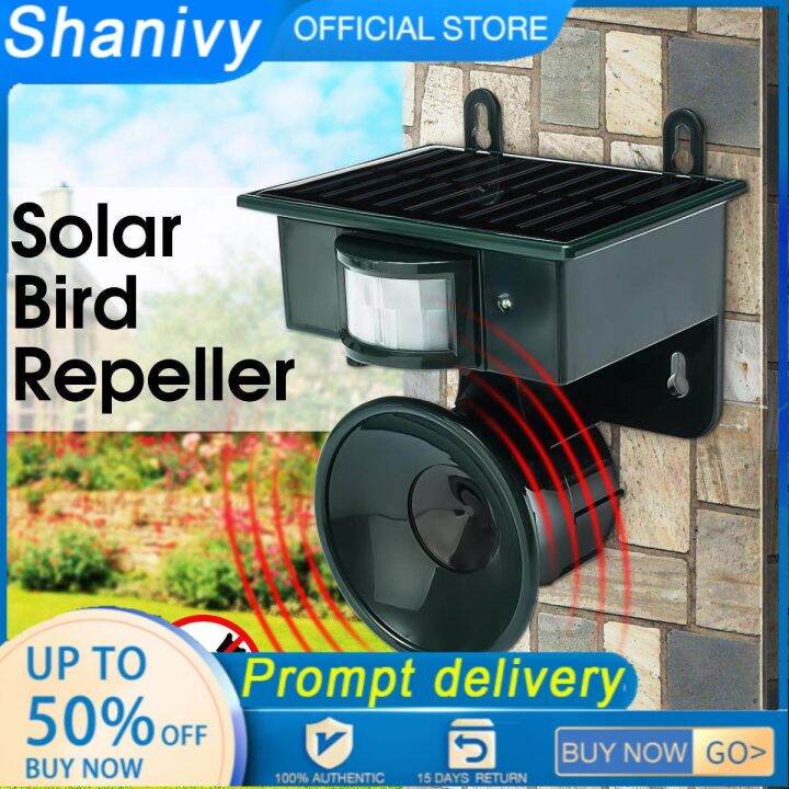 【Free Shipping】Solar PIR Sensor Ultrasonic Repellent Animal Repeller ...