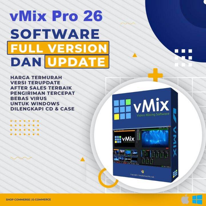 vMix Pro 26 : Software Virtual Video Mixer | Lazada Indonesia