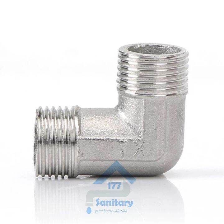 Knie LL Stainless 304 Drat Luar uk 1/2Inch E11 - Fitting pipe sambungan ...
