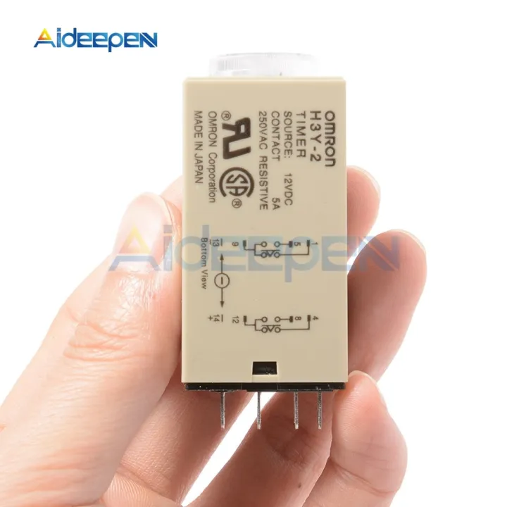 H3y-2 Dc 12v 24v Ac 110v 220v 0-30 Seconds Timer Time Relay 0-30 Minute ...