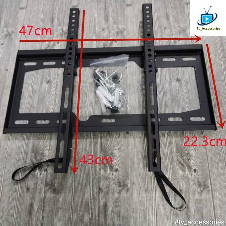 [TV Acc] ( adjustable tilted angle 26''-65'' inch ) wall mount hook tv hanging wall bracket big ...