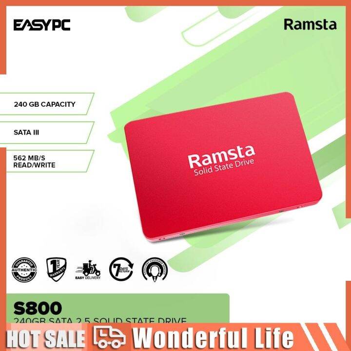 EasyPC Ramsta S800 120GB / 240GB 128GB 256GB 512GB 1TB 2.5 SSD | Lazada PH