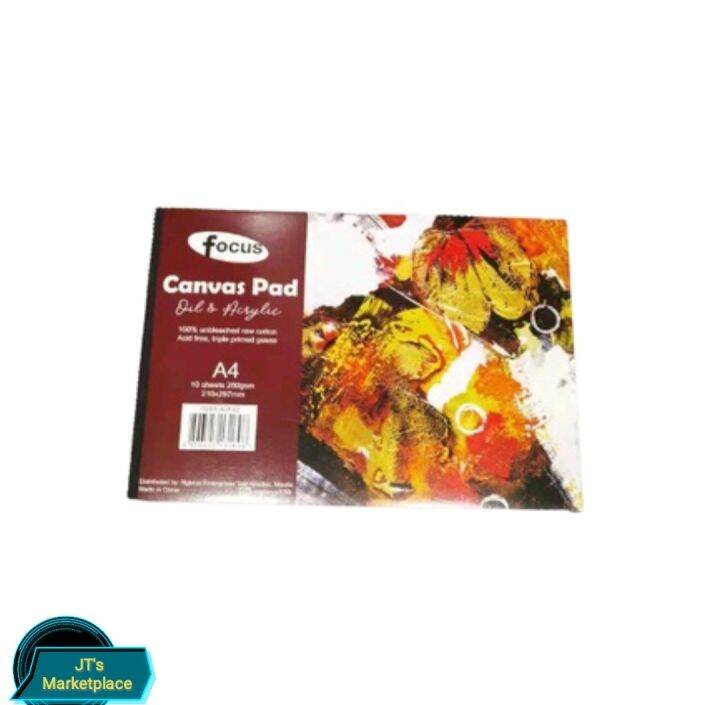 A4 Size Focus Canvas Pad (10 sheets) | Lazada PH