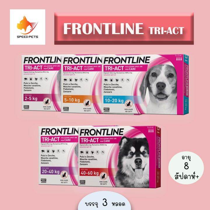 Frontline Tri-Act ฟร้อนไลน์-ไตรแอค ใช้หยอดเห็บหมัด สำหรับหยอดเห็บหมัด ...