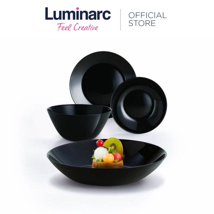 Luminarc 19pcs Zelie Black Dinner Set | Lazada PH