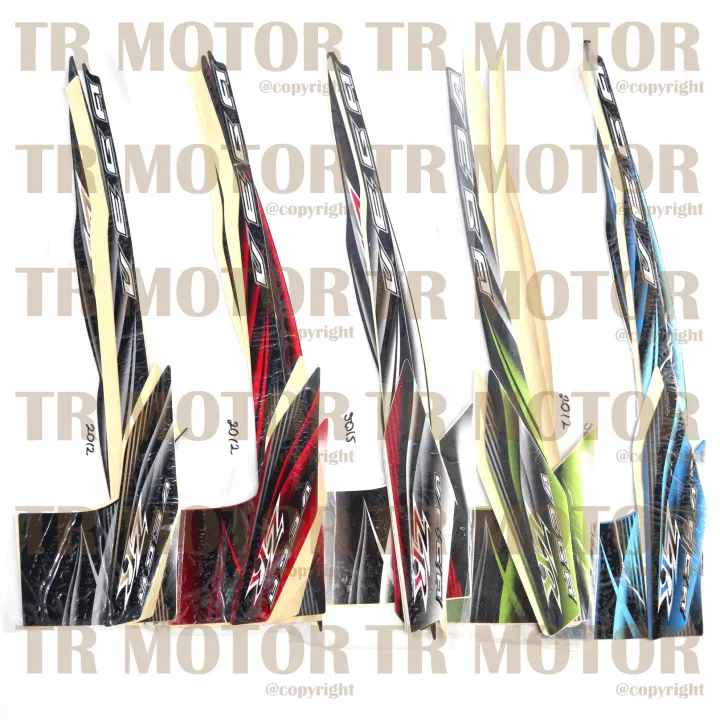 Stiker Motor Vega ZR 2012 Sticker Striping Lis Full Set Motor | Lazada ...