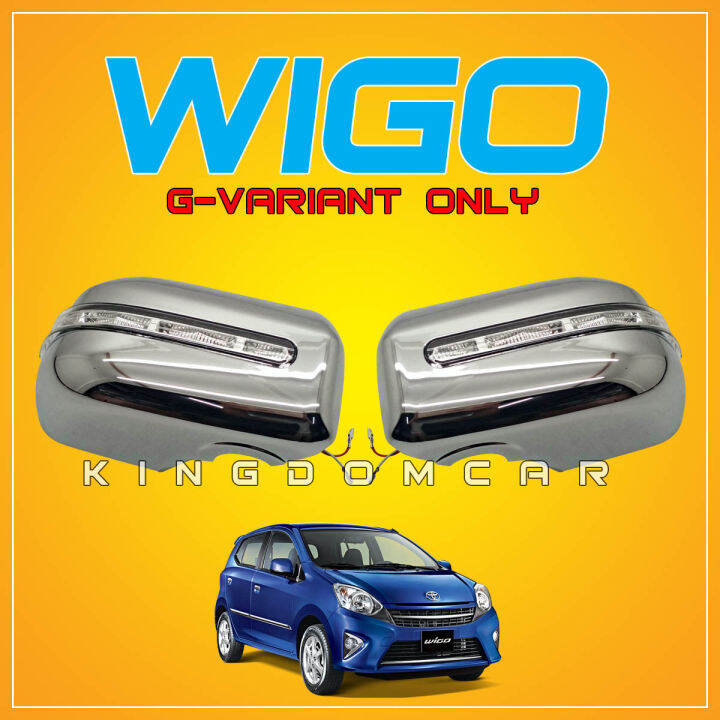 Chrome Side Mirror Cover with Signal Light for Toyota Wigo (G-Variant ...