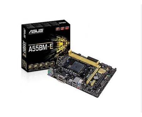 เมนบอร์ด ASUS A55BM-E Fm2 + ฝาหลังตรงรุ่น Chipset AMD A55 AMD Socket ...