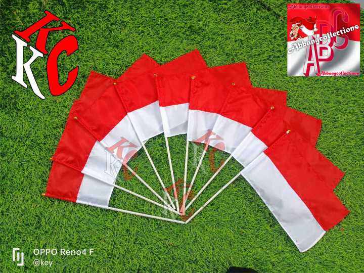 BENDERA TANGAN MERAH PUTIH BENDERA IRING IRINGAN BENDERA KECIL BENDERA ...