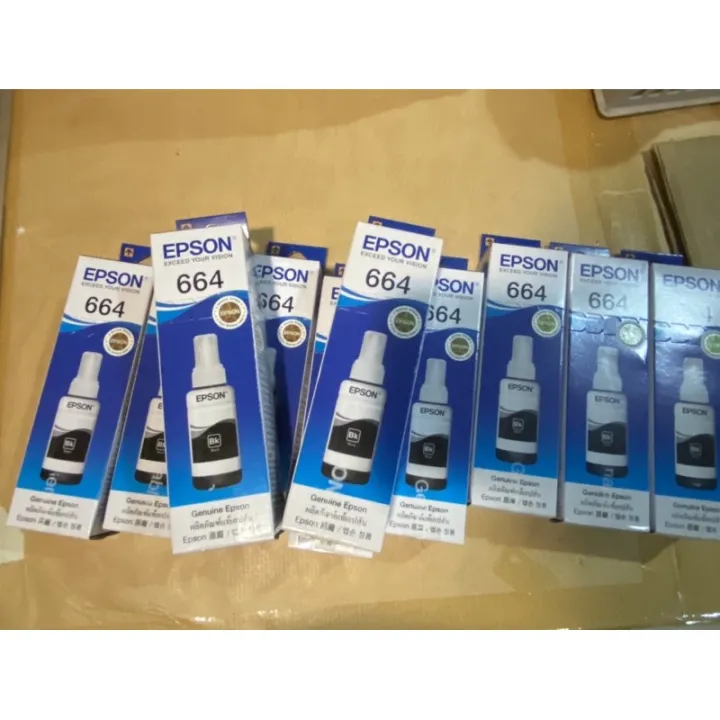 Original Epson 664 Ink Refill 70 ml [ Black / Cyan / Magenta / Yellow ] Ink printer canon ...