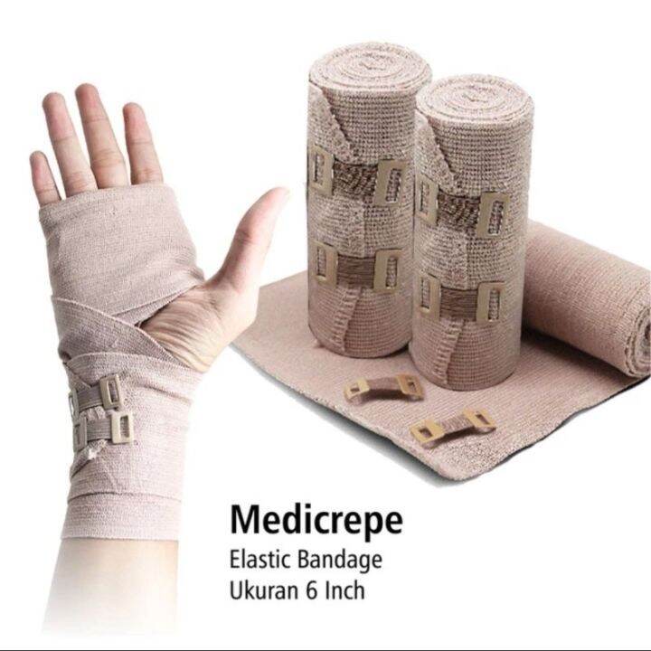 Onemed medicrepe elastic bandage perban kain karet elastis patah tulang ...
