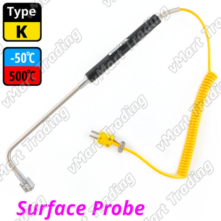 NR-81533B Type K Handheld Thermocouple Right Angle Surface Test Probe ...