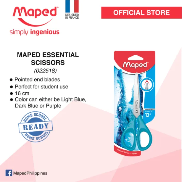MAPED Essential Scissors | Gunting | Pulse | Pointed end blades ...