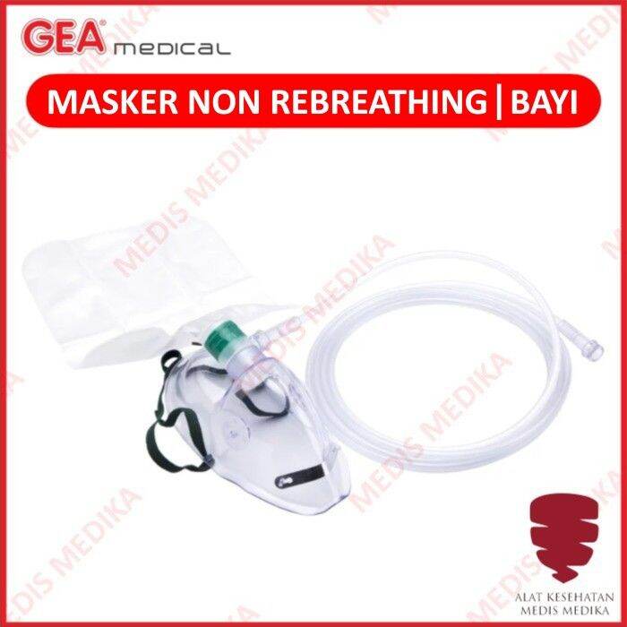 Masker Oksigen Non Rebreathing GEA Baby Oxygen Mask Kantong Bayi ...
