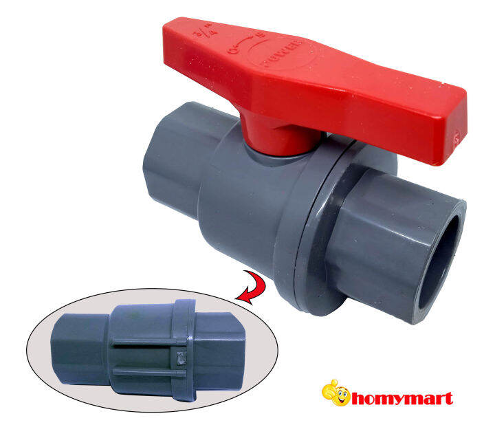 ball valve pvc 1/2” atau 3/4“ atau 1” power | Lazada Indonesia