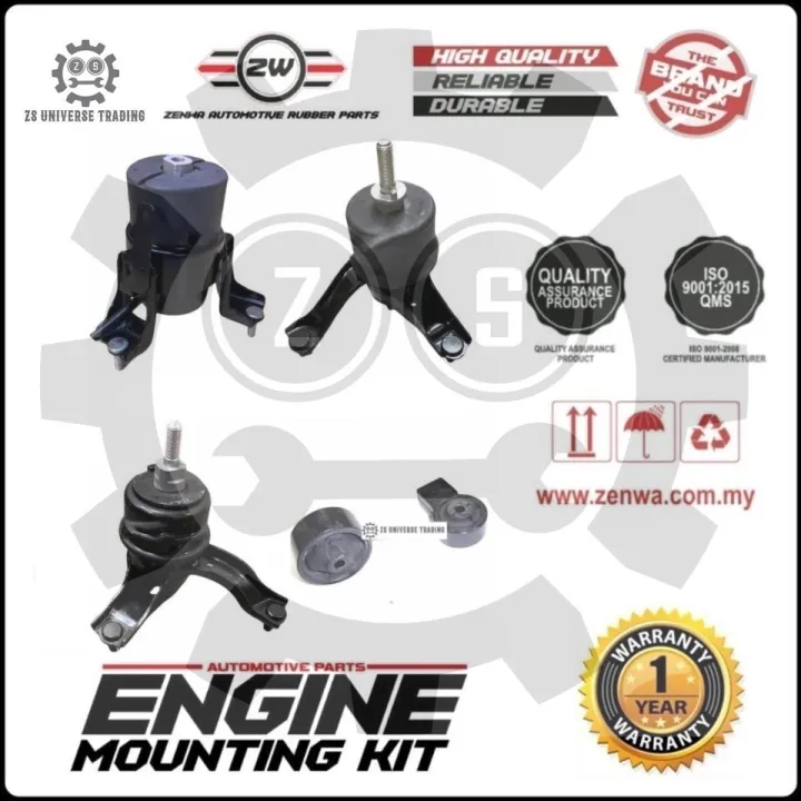 ZW Toyota Alphard MNH10 3.0 Engine Mounting Kit Set | Lazada